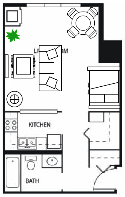 Studio Apartment Layout | 7 Ideas for Function – Bigos Explorer
